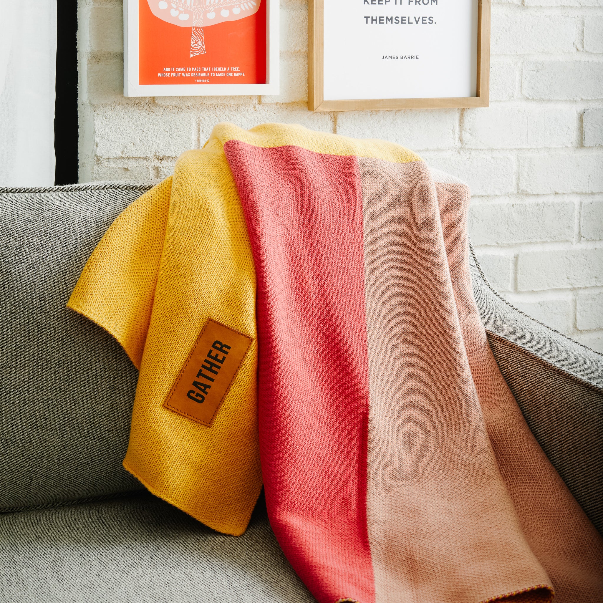 Color Block Throw Blanket | Latter-Day Home